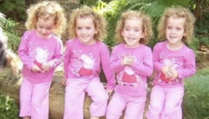 The stunning woman gave birth to quadruplets who now resemble her in ...